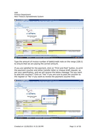 Accounting Systems in spreadsheets Tutorials | PDF
