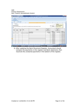 Accounting Systems in spreadsheets Tutorials | PDF