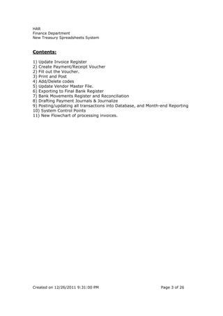 Accounting Systems in spreadsheets Tutorials | PDF