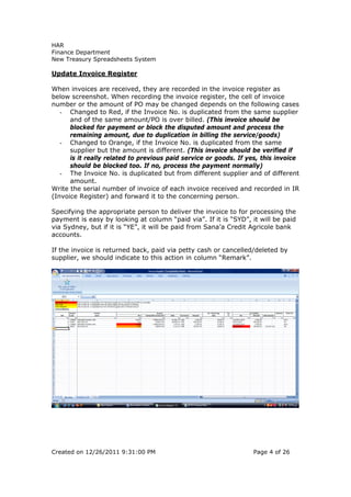Accounting Systems in spreadsheets Tutorials | PDF