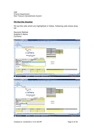 Accounting Systems in spreadsheets Tutorials | PDF