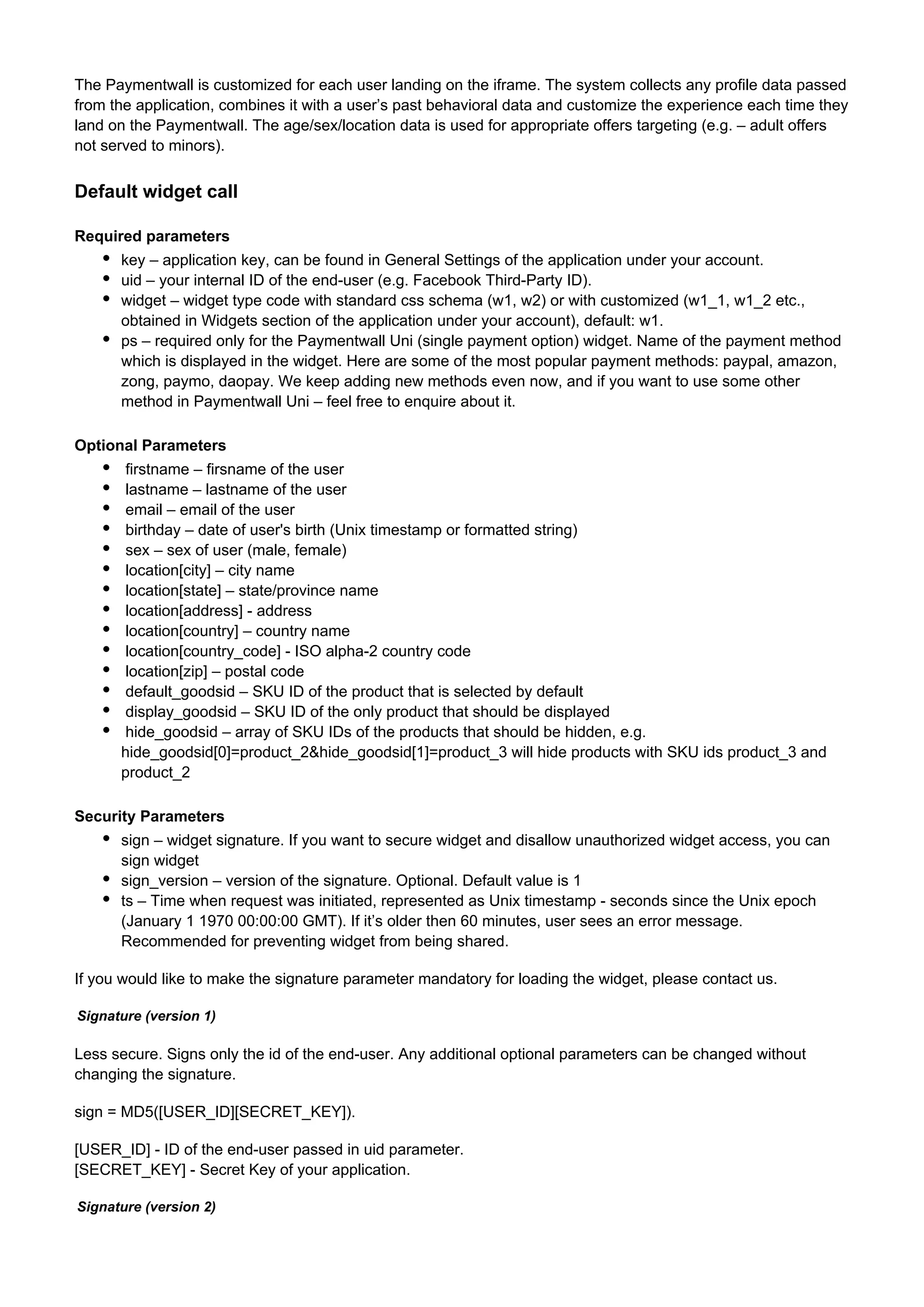 Paymentwall subscriptions-api | PDF