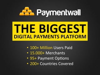 Paymentwall Overview 2013 | PDF