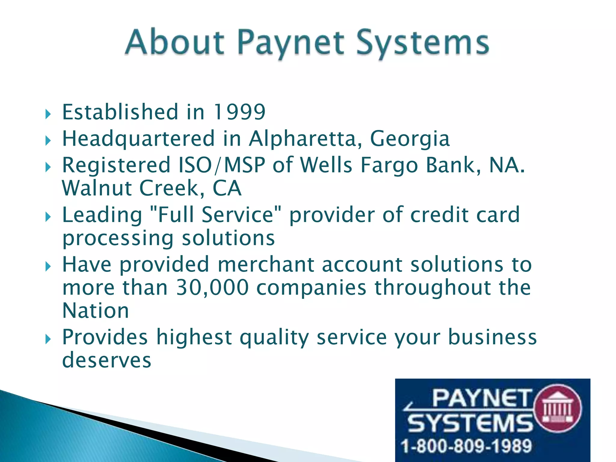 Paynet systems & Credit Card Processing | PPTX