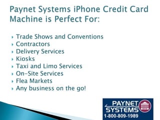 Paynet systems & Credit Card Processing | PPTX