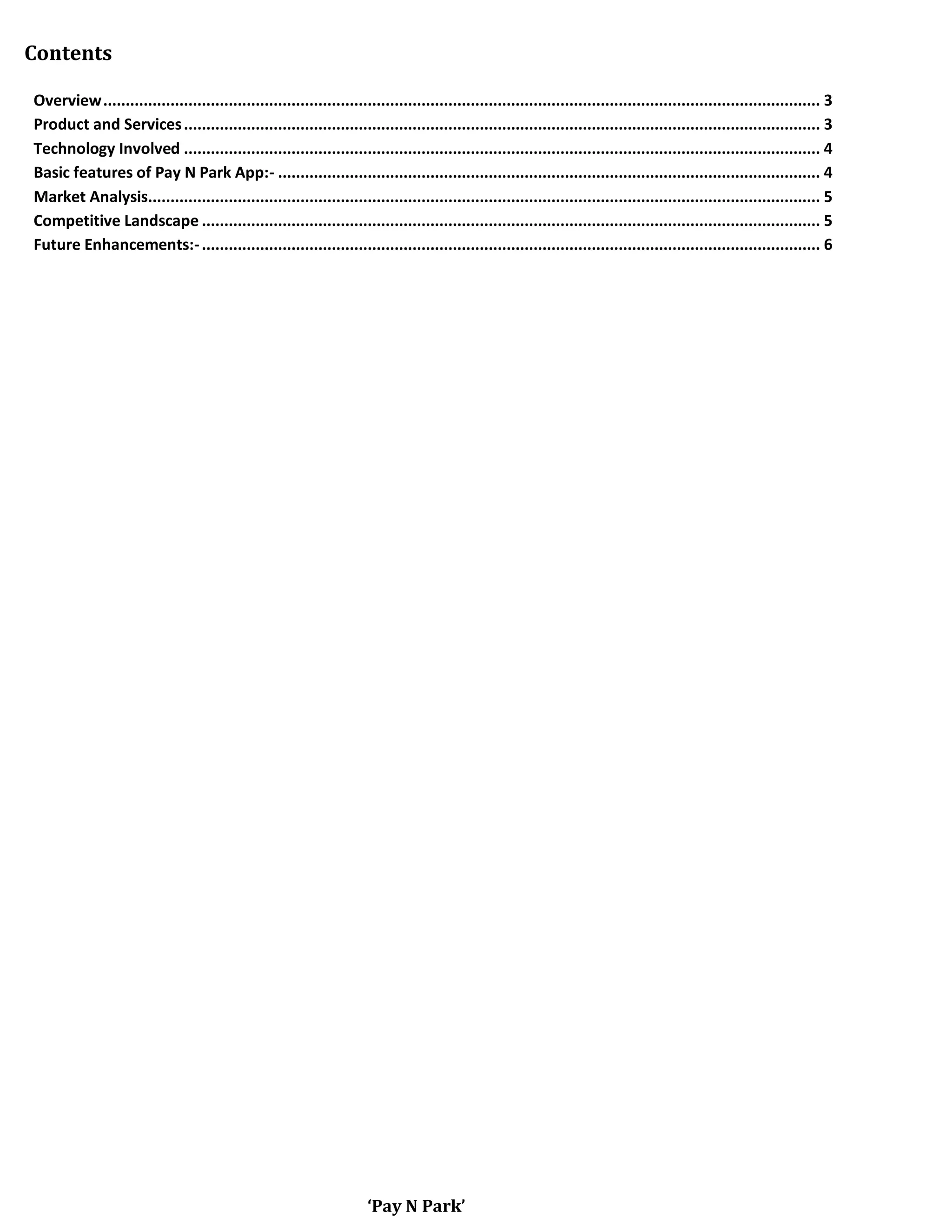 Pay n park proposal | PDF