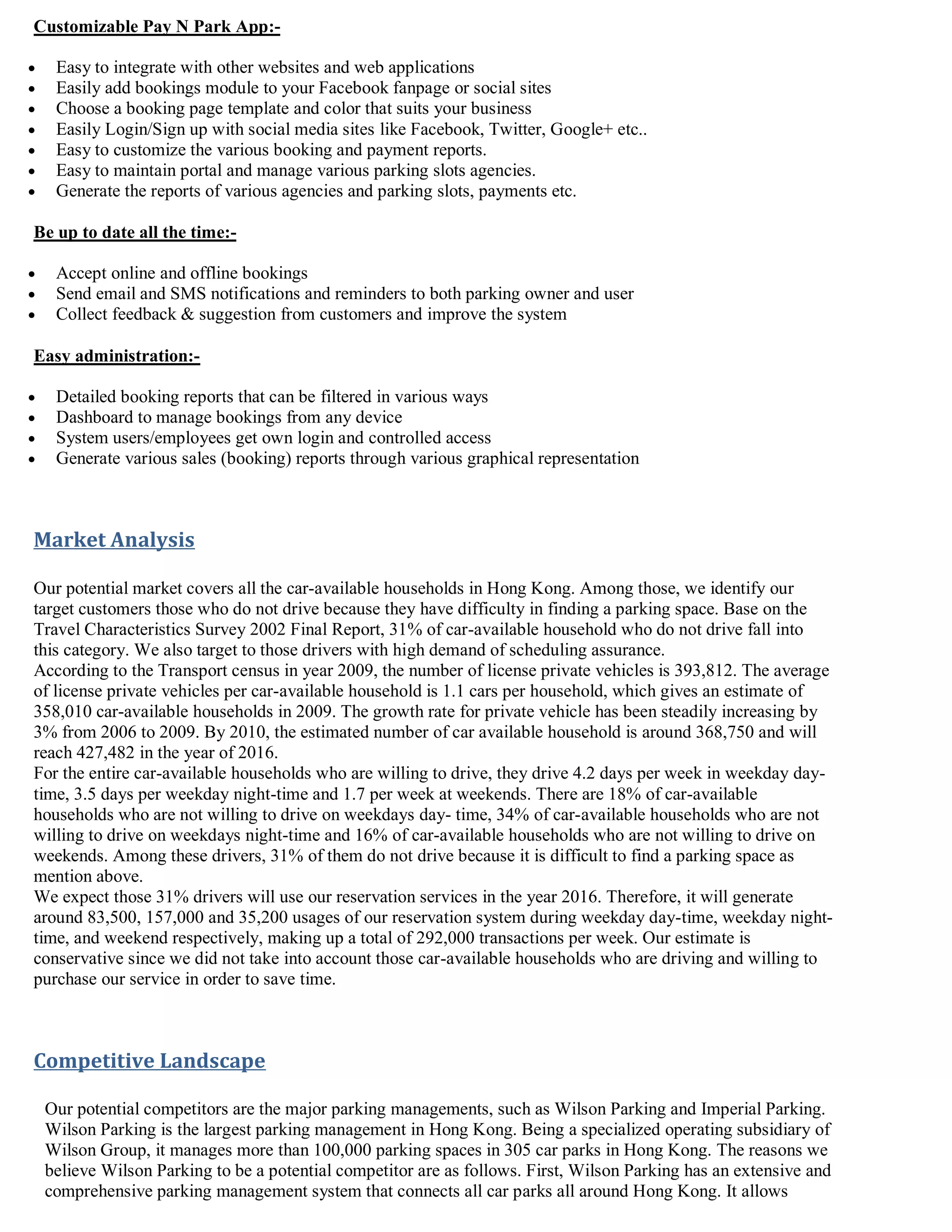 Pay n park proposal | PDF