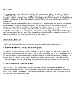 Pay n park proposal | PDF