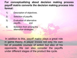 Payoff Matrix Six Sigma
