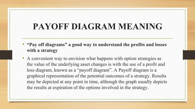 Payoff options | PPTX | Stocks and Bonds | Personal Investing