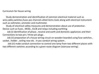 report on electrical wiring | PPTX