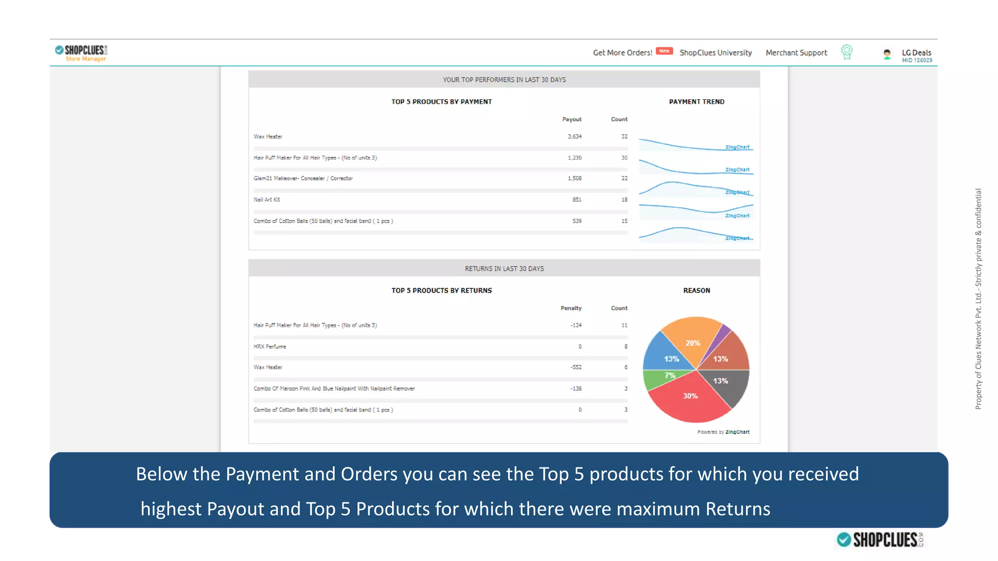 Payout dashboard | PPTX