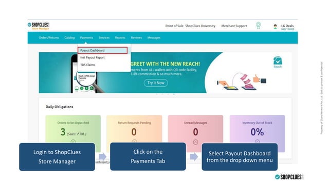 Payout dashboard | PPTX