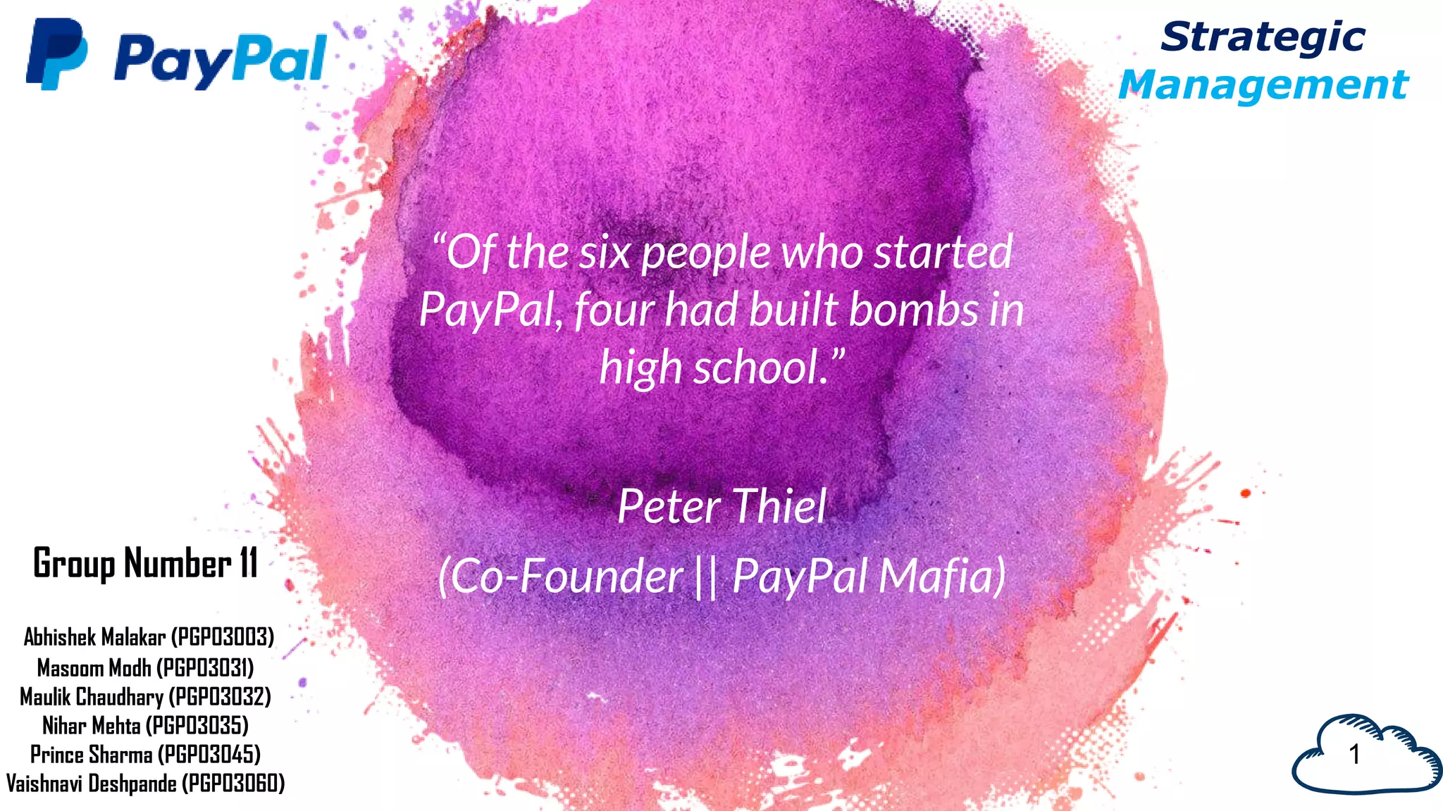 PayPal - Strategy Analysis & Frameworks | PPTX