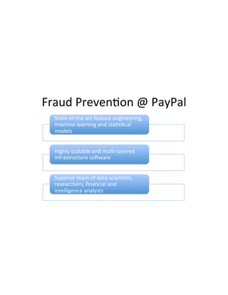 PayPal's Fraud Detection with Deep Learning in H2O World 2014 | PDF