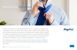 Paypal Master Brand Guidelines | PDF | Business | Business and Finance