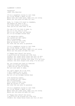 Payphone | TXT