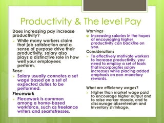 Pay & productivity | PPTX