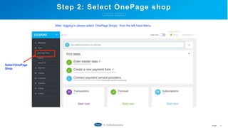 Payrexx create-One Page Shop | PPTX