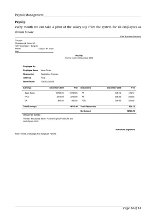 Payroll | PDF