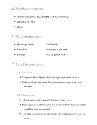 Payroll Management System SRS | PDF