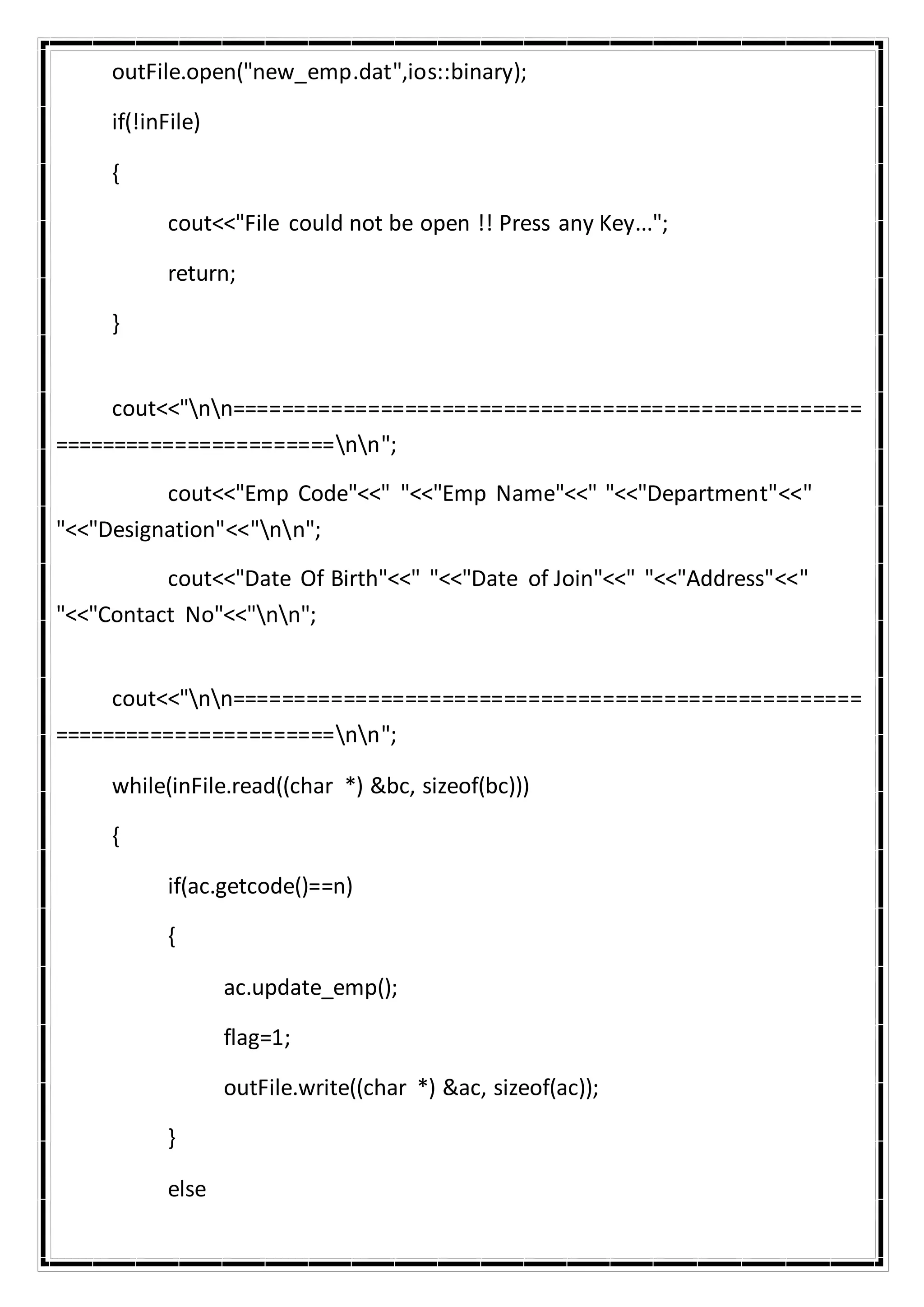 computer project code ''payroll'' (based on datafile handling) | DOCX