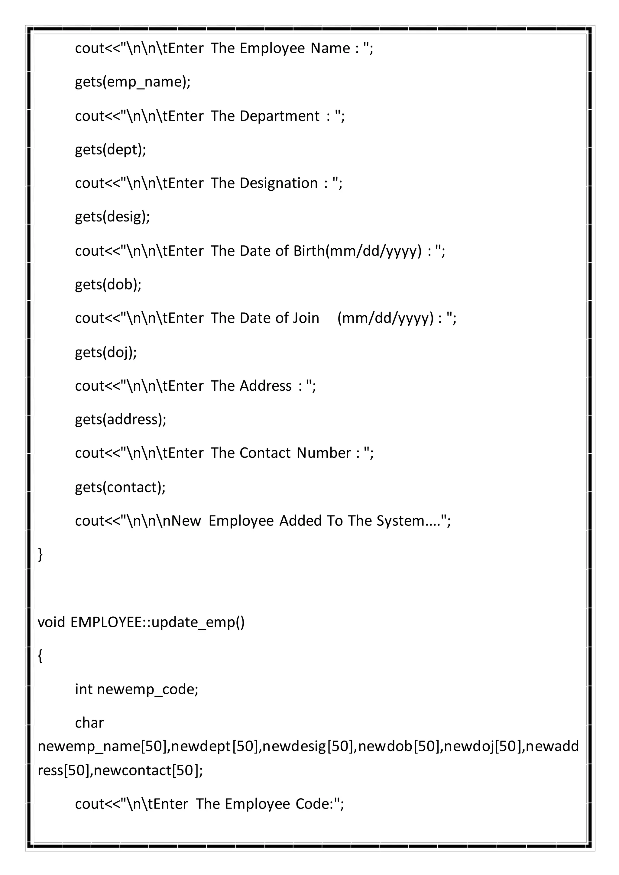 computer project code ''payroll'' (based on datafile handling) | DOCX