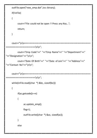 computer project code ''payroll'' (based on datafile handling) | DOCX