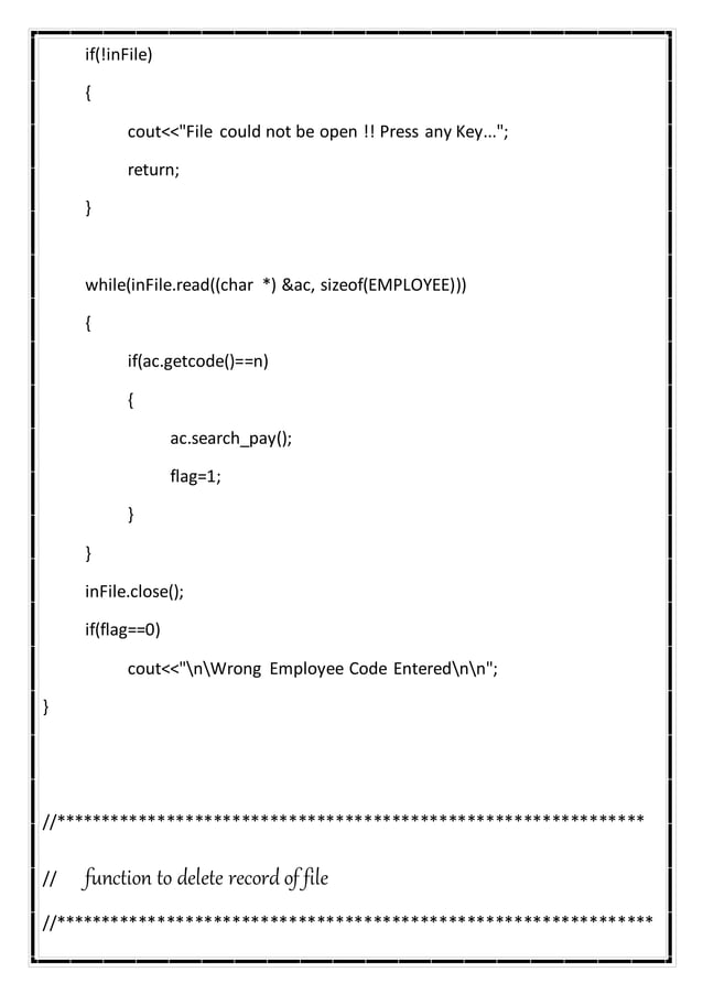 computer project code ''payroll'' (based on datafile handling) | DOCX