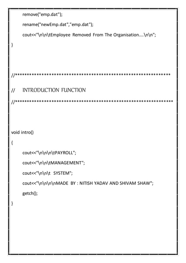 computer project code ''payroll'' (based on datafile handling) | DOCX