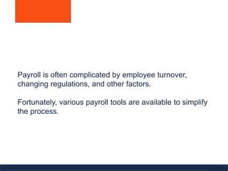 Payroll 101: Overview of Payroll Tools and Technology | PPT