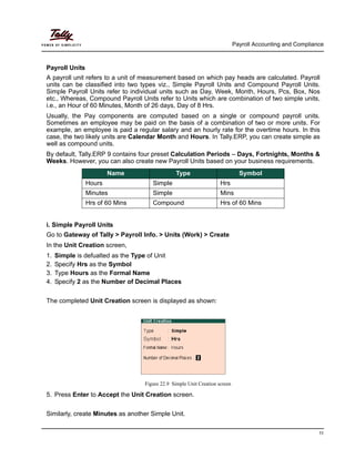 Payroll accounting in tally erp 9 | PDF