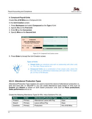 Payroll accounting in tally erp 9 | PDF