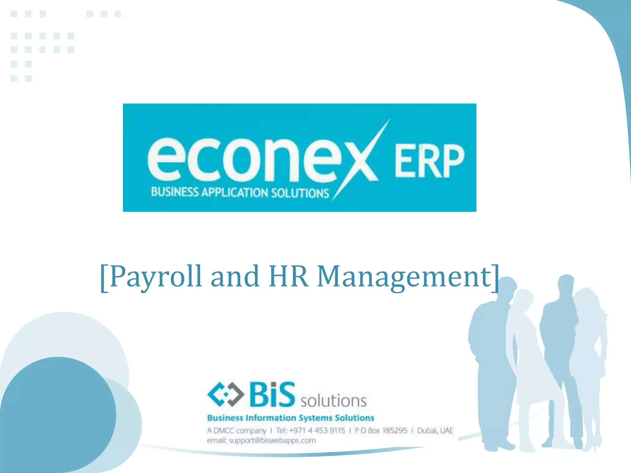 Payroll and HR management ERP Module | PPT | Free Download