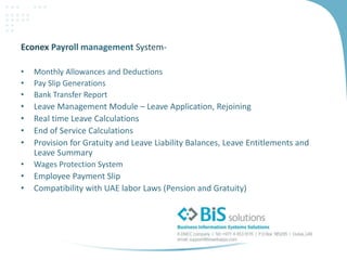 Payroll and HR management ERP Module | PPT