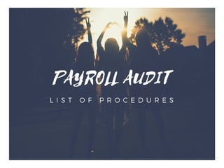 Payroll audit | PDF