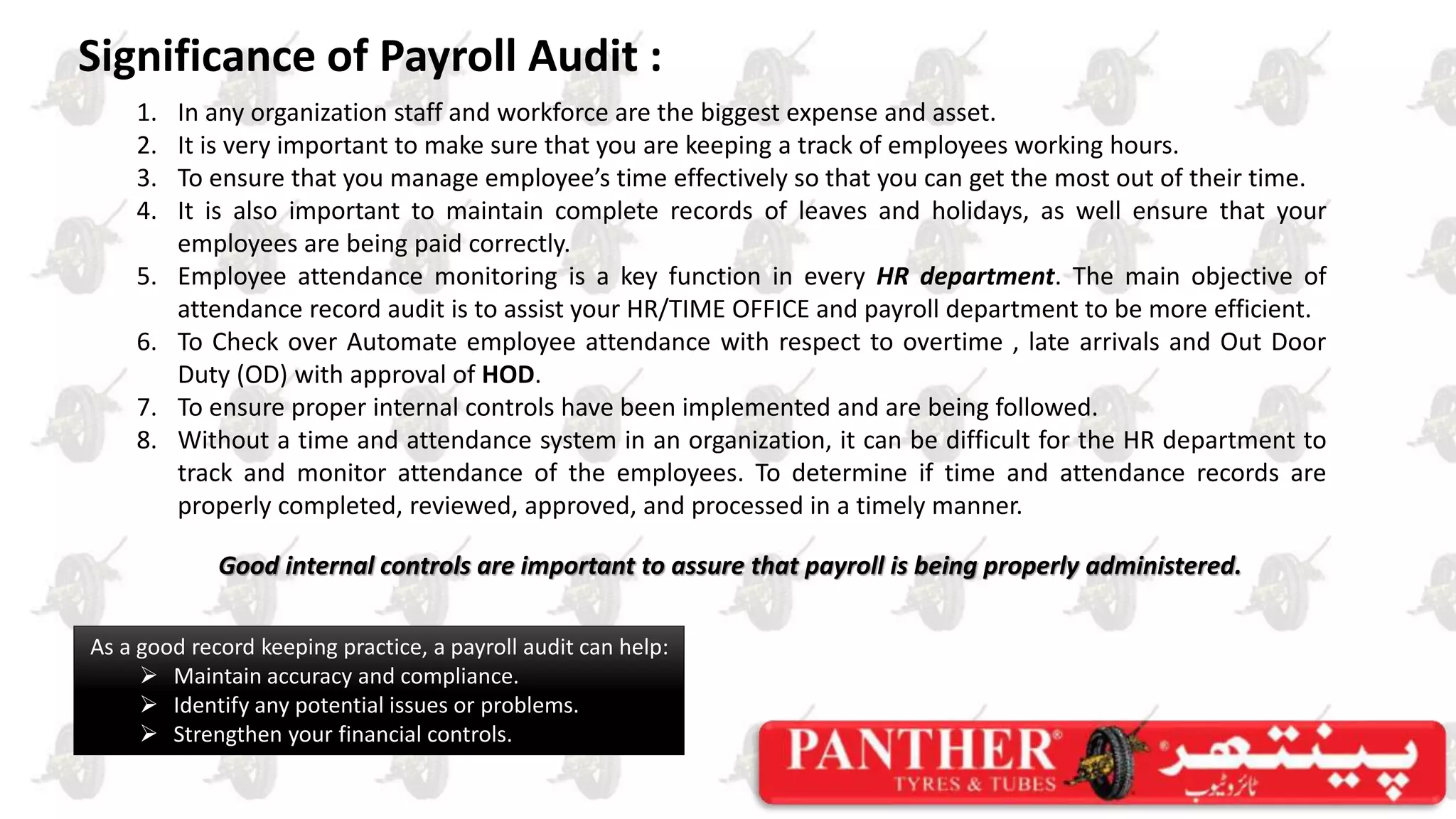 Payroll Internal Audit Plan | PPTX