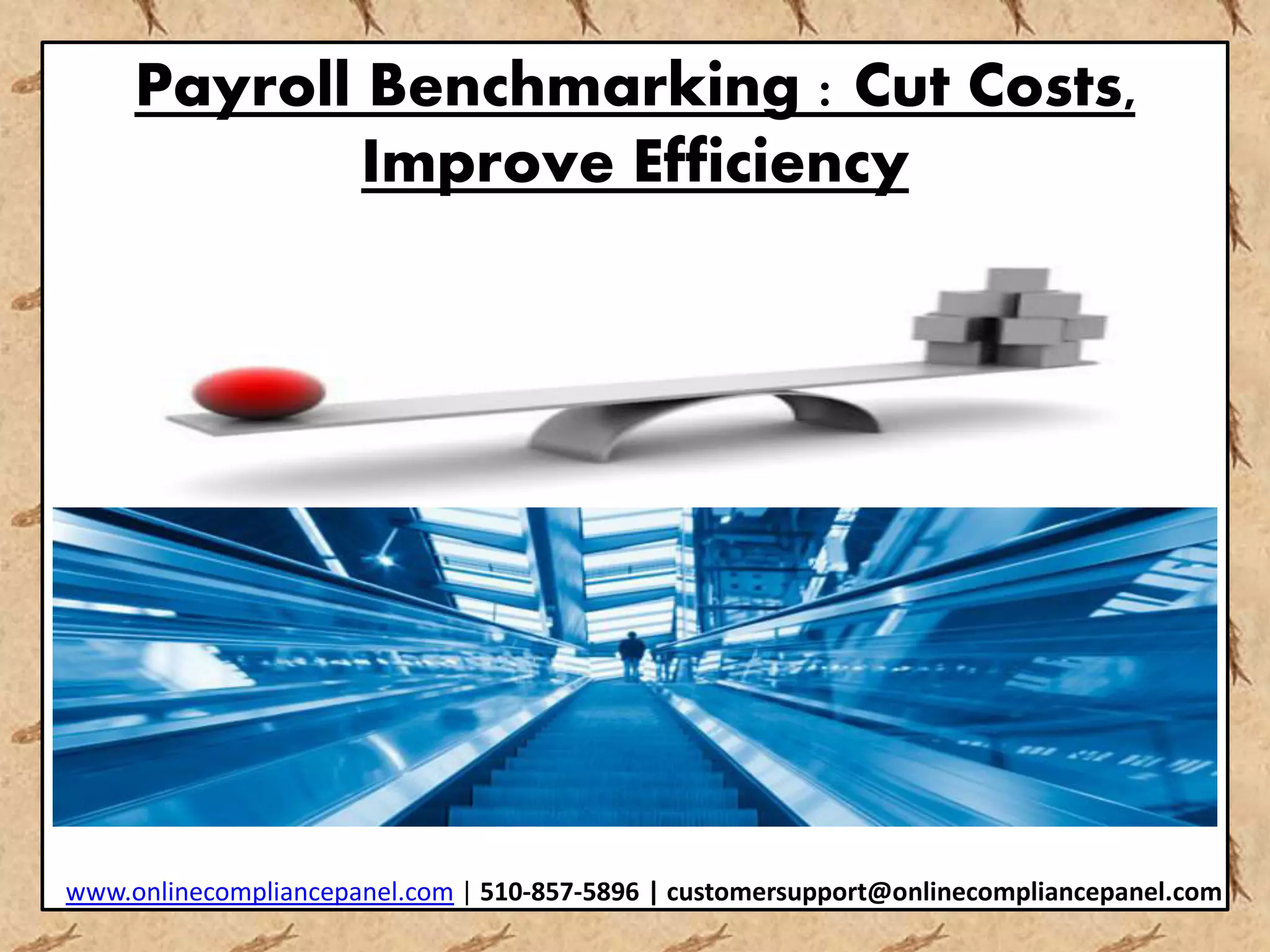 Payroll benchmarking cut costs, improve efficiency | PPT