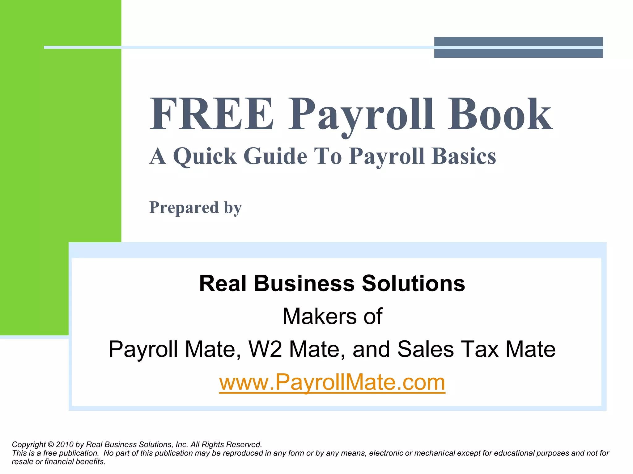 Payroll book | PDF