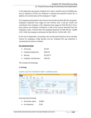 Payroll calculation and accounting entry explanation | PDF