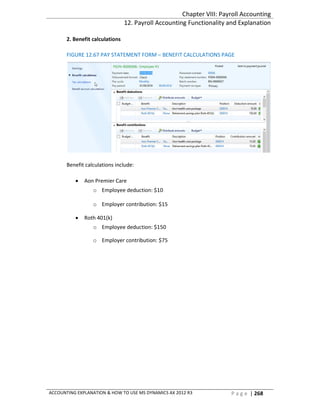 Payroll calculation and accounting entry explanation | PDF