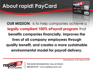 Payroll Cards 101 | PPTX
