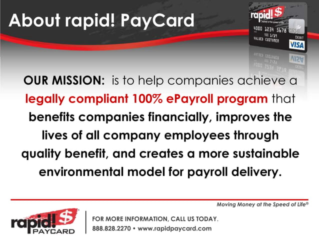 Payroll Cards 101 | PPT