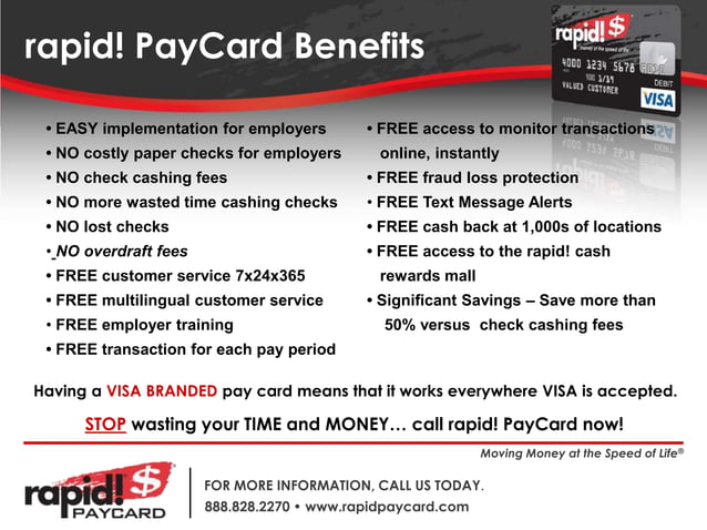 Payroll Cards 101 | PPT