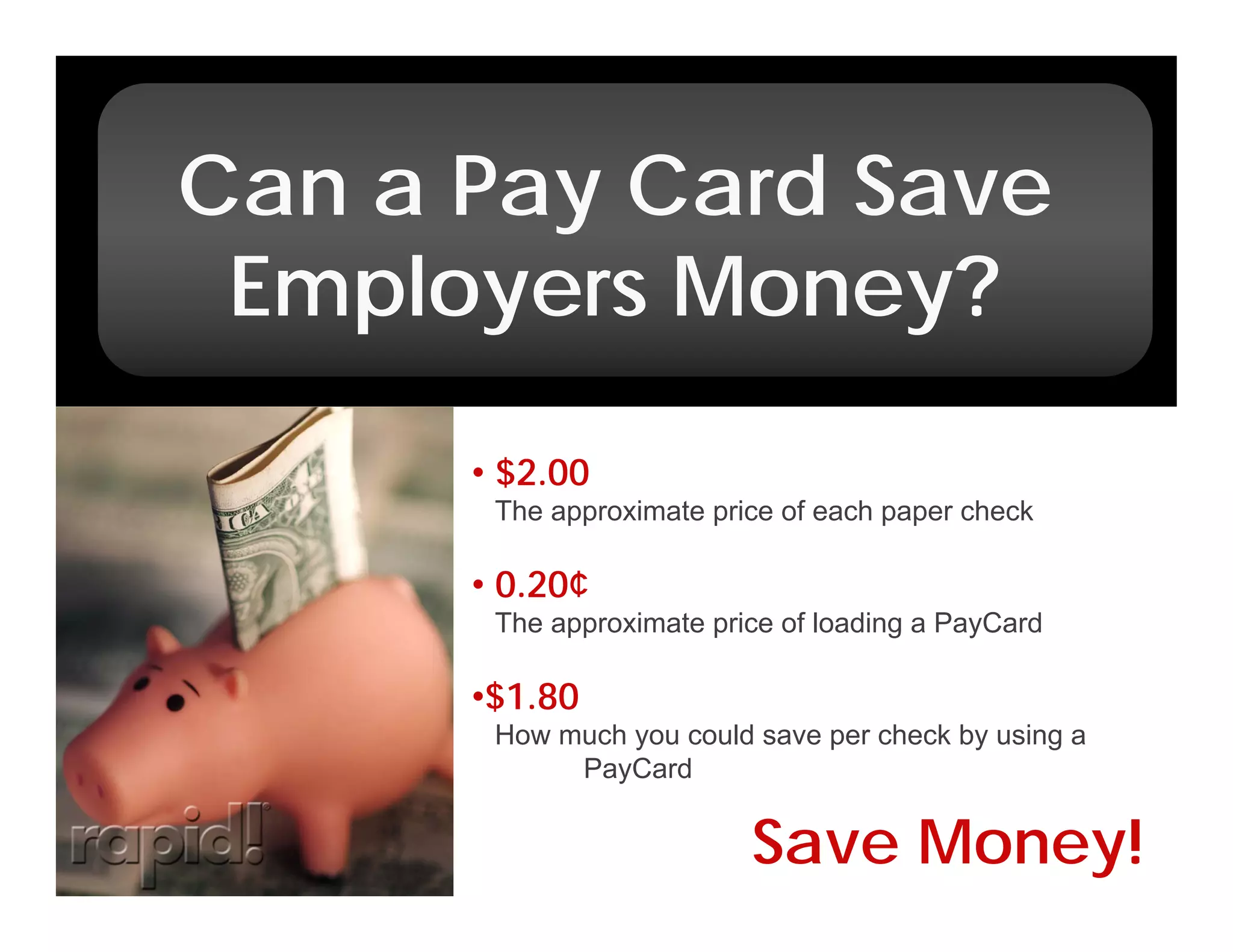 The Basics of Paycards / Payroll Cards | PDF