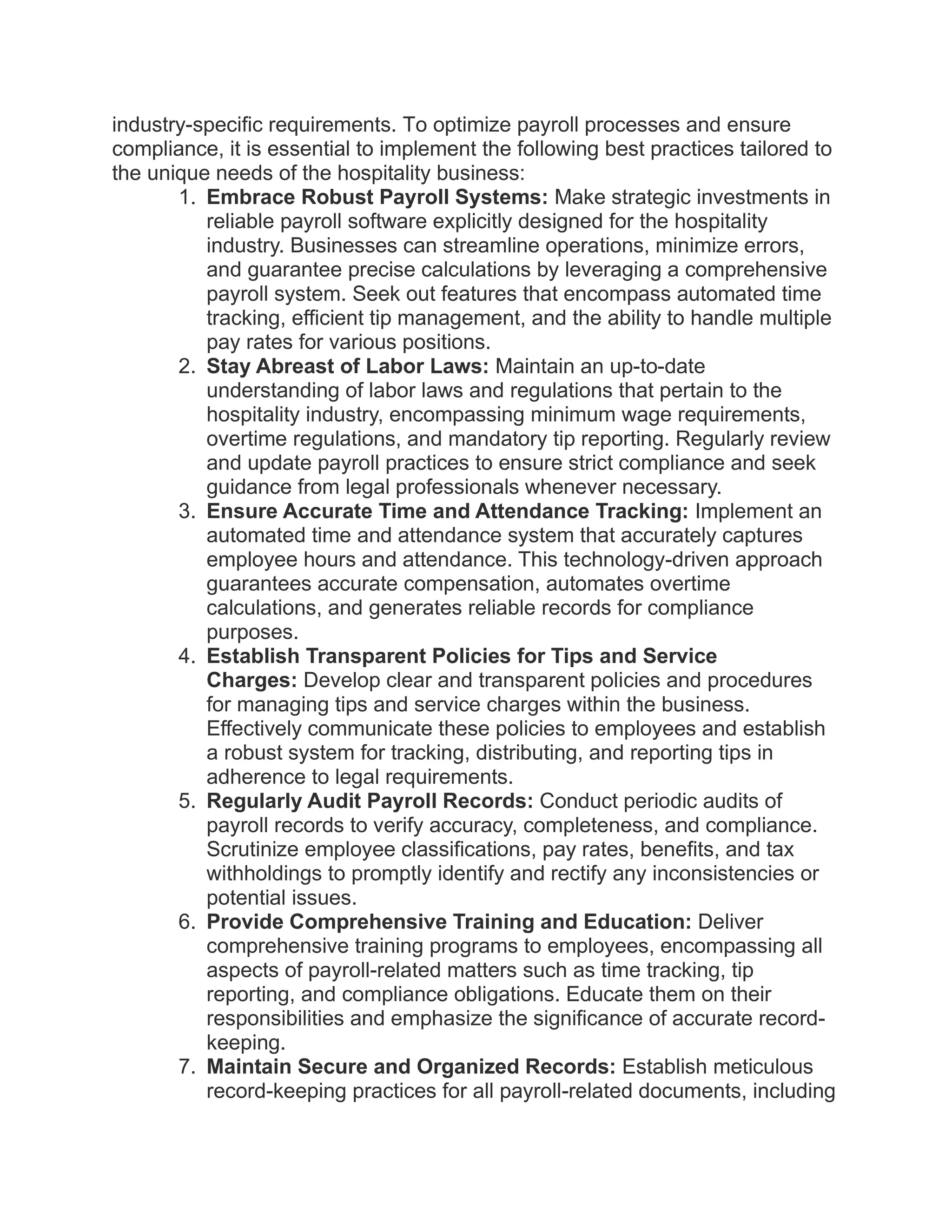 Payroll Challenges Faced by Hospitality Businesses Solutions and Best ...