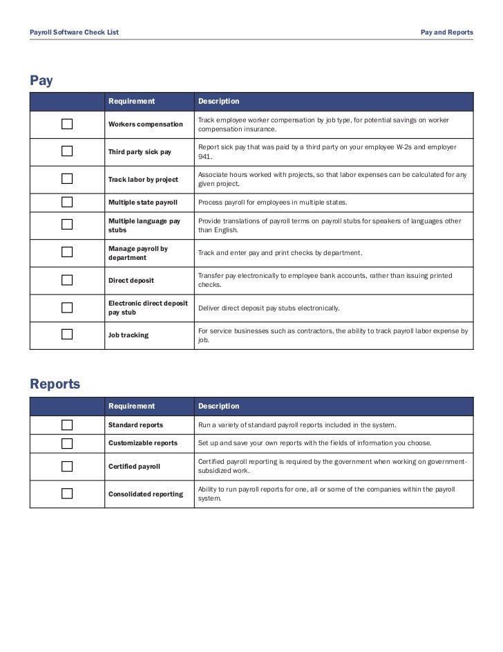 Payroll Process Payroll Process Checklist Template Payroll Process Payroll Process Checklist Template