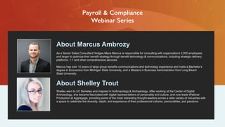 Payroll & Compliance: HR Technology Trends and Compliance Guide | PPT