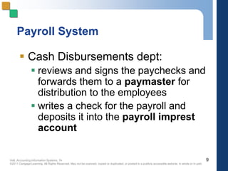 Payroll Cycle in the Expenditure Cycle of Accounting | PDF