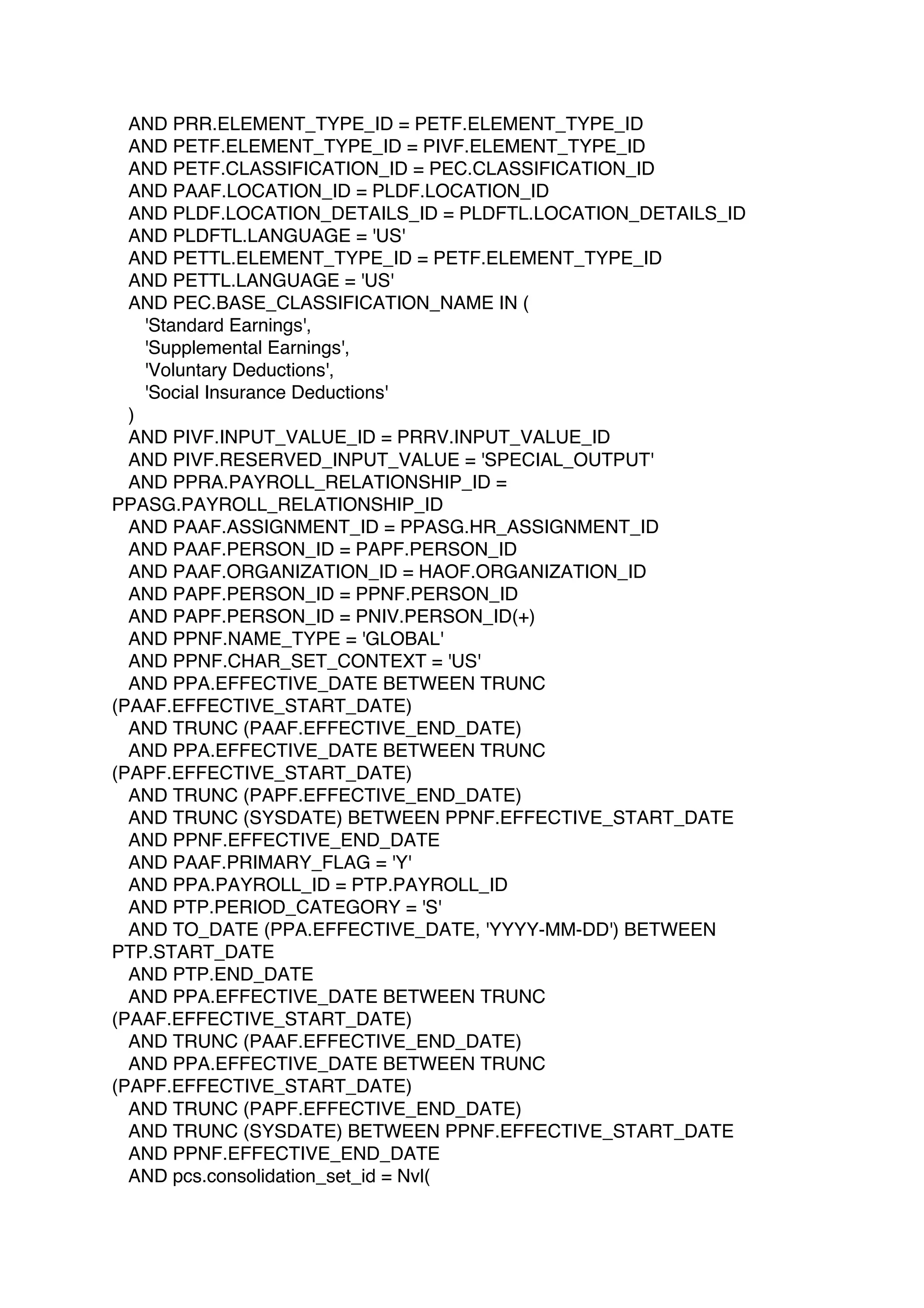 Oracle Fusion Cloud HCM Payroll Query | PDF